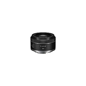 Canon RF50mm F1.8 STM for Canon Full Frame Mirrorless RF Mount Cameras [EOS R, EOS RP, EOS R5, EOS R6](4515C002) (Renewed) Black