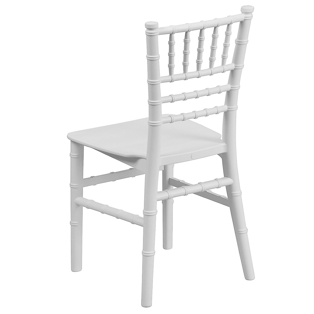 BizChair 10 Pack Child’s White Resin Party and Event Chiavari Chair for Commercial & Residential Use