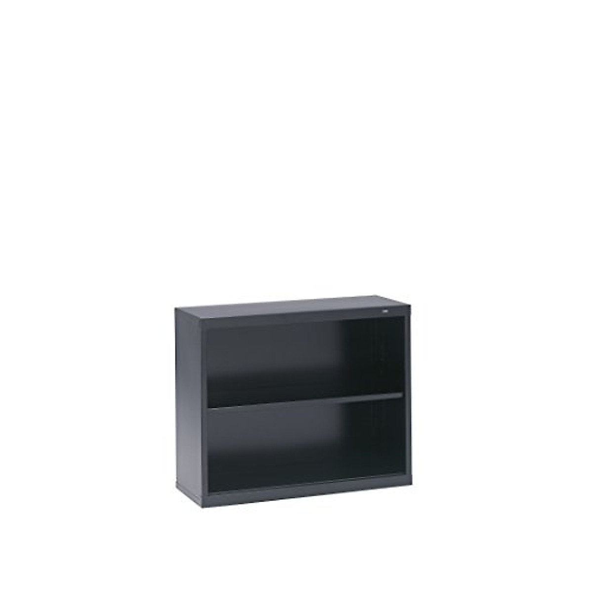 Tennsco Corporation B-30BK Welded Bookcase, 34-1/2" Width x 30" Height x 13" Length, 2 Shelves, Black