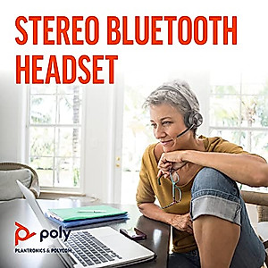 Poly - Voyager Focus 2 UC USB-C Headset (Plantronics) - Bluetooth Dual-Ear (Stereo) Headset with Boom Mic - USB-C PC/Mac Compatible - Active Noise Canceling - Works with Teams, Zoom (Certified) & More