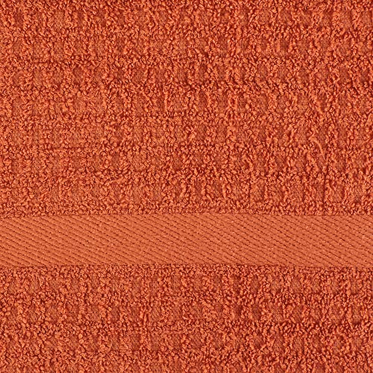 DII Basic Terry Collection Waffle Dishtowel Set, 15x26, Solid Spice, 4 Piece