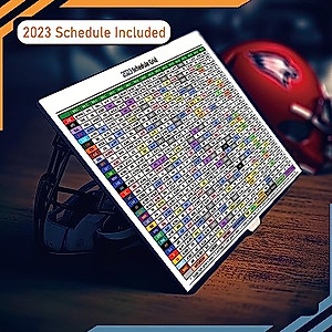 MAYSPORTS Extra Large Fantasy Football Draft Board 2023-2024 Kit - 5.3ft x 4.1ft Board, 596 Player Labels, 2023 Top Rookies, FA Players, Schedule Included- Color Edition[14 Teams 20 Rounds]