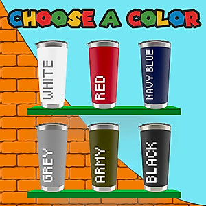 Super Daddio Tumbler with Kids Names, Personalized Tumblers for Dad, 13 Vibrant Colors - 20oz & 30oz, Double-Walled Stainless Steel Dad Tumbler