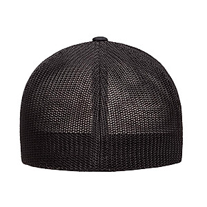 1953-56 Ford F100 Pickup Truck Outline Design Flexfit Trucker Mesh Fitted Cap Black