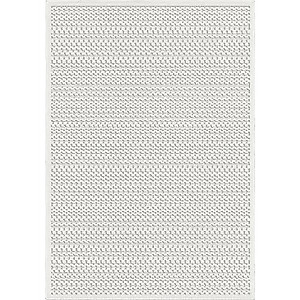 My Texas House Quail Hallow Rug - 3'11" X 5'5" Rectangle In Natural, High-Low, Geometric Design, Indoor Outdoor Patio And Home Decor