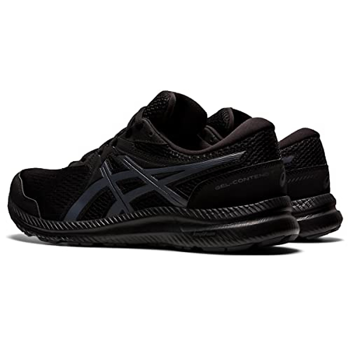 ASICS Men's Gel-Contend 7 Black/Carrier Grey Running Shoe 10.5 XW US