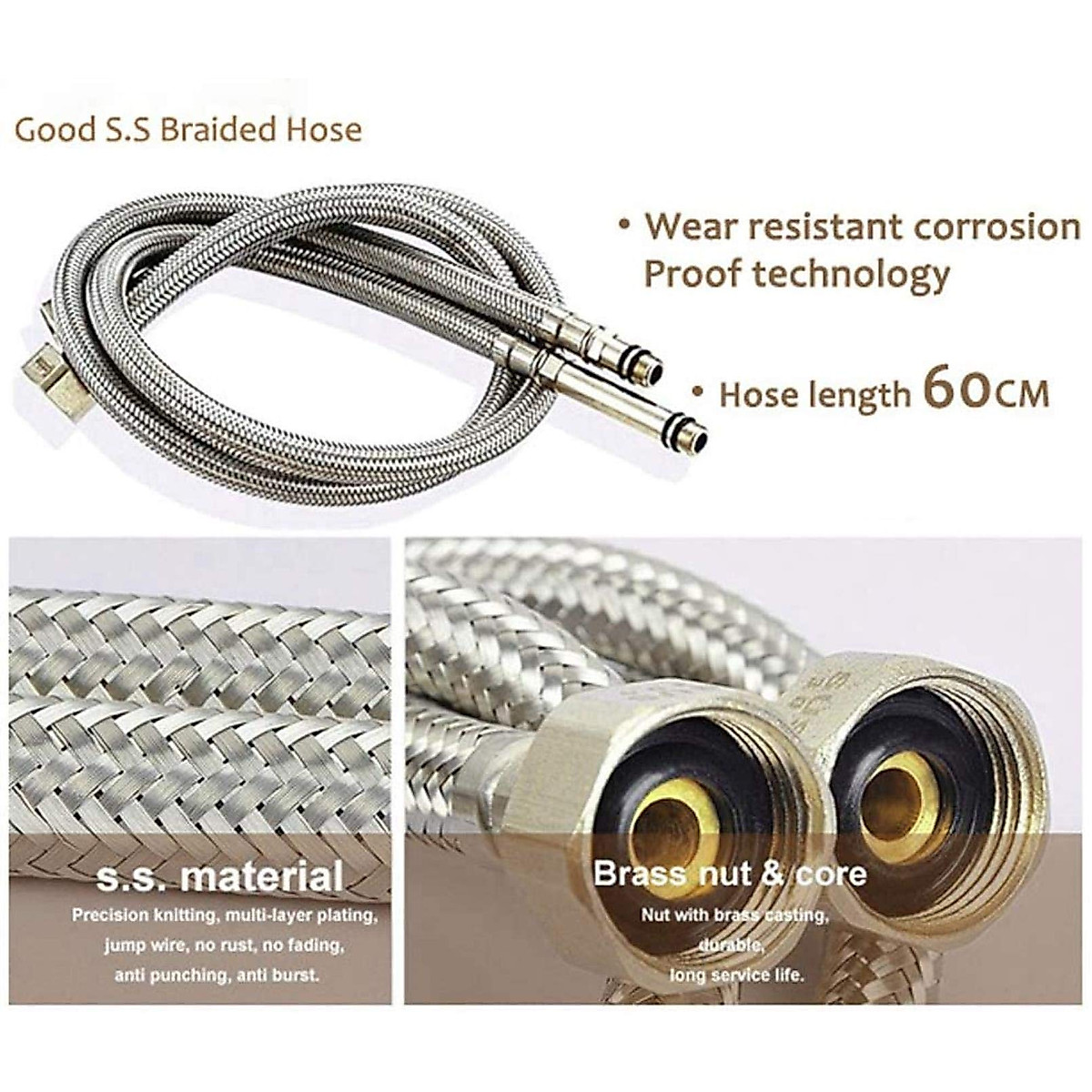 Bathtub Faucet Kitchen Mixer Sink Tap, 360 ° Spin Kitchen Mixer taps, Single Lever Pull Out Sprayer Cold and Hot Water Mixer Faucet, Kitchen Sink Taps