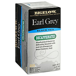 BigelowTea Earl Grey Tea (Decaffeinated), 20 Count(Pack of 1)