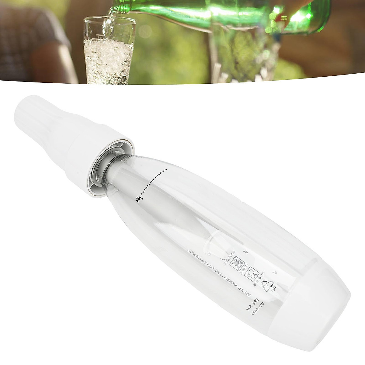 Atyhao Soda Maker, Sparkling Water Machine Manual Fizzy Water Maker for Homemade Carbonated Beverages