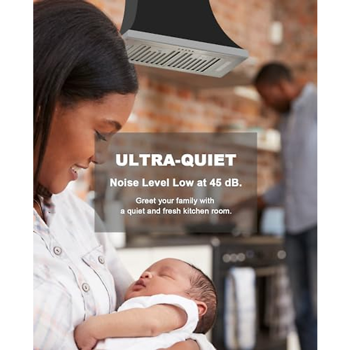 Akicon 30 Inch Range Hood Insert, Ultra Quiet Stainless Steel Ducted Insert/Built-in Kitchen Vent Hood with Powerful Suction, LED Lights and Dishwasher Safe Filters, 3-Speeds 600 CFM