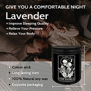 QGFM Gothic Couple Scented Candle,Gothic Valentines Skeleton Gifts for Women Men,Tarot Scented Candle,Couples Gifts for Husband and Wife,Couples Gifts for Husband and Wife - Jar Candles