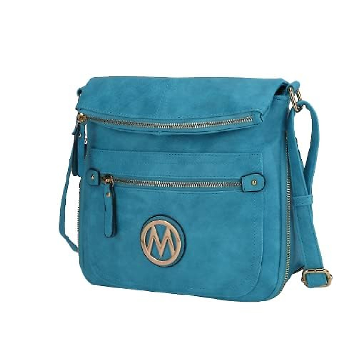 MKF Crossbody Bag for Women, Vegan Leather Messenger Purse – Designer Pocketbook Handbag Shoulder Strap