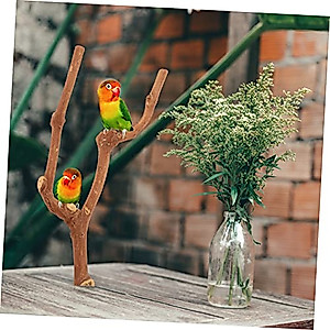Budgie Cage Accessories Bird Screw Mount Toy- Bird Perch can Help Increase Pets' Activity Space, a Nice Toy for Parrot. It Will give Them a Good Experience.