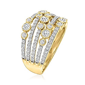Ross-Simons 1.25 ct. t.w. Diamond Multi-Row Ring in 14kt Yellow Gold. Size 7