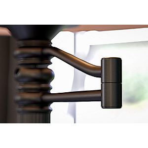 Kenroy Home 32215CBZ Riverside Swing Arm Floor Lamp with Copper Bronze Finish, Classic Style, 59" Height, 24" Width, 18.625" Depth