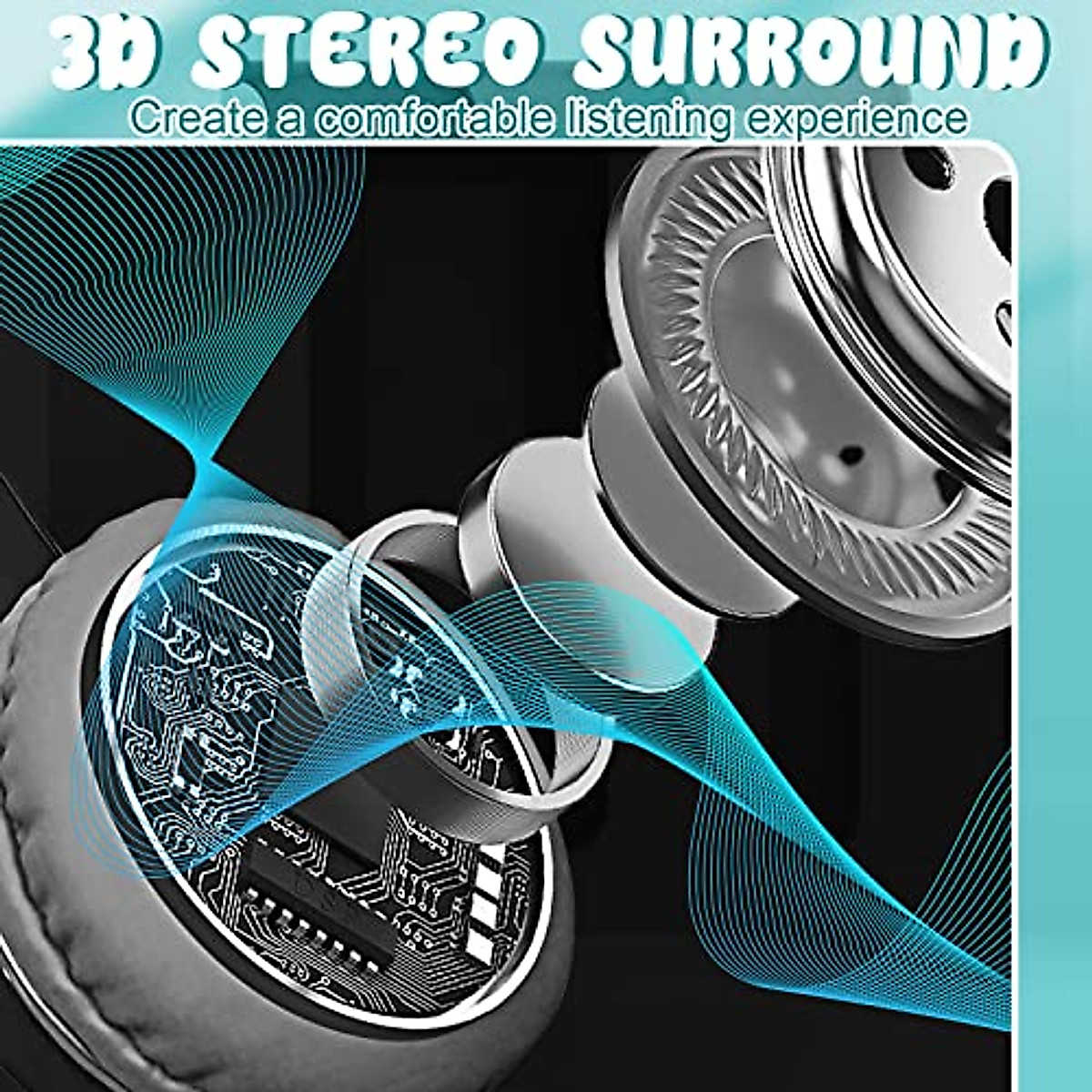 8 Pack Kids Headphones with Rotating Mic Bulk Wired Classroom Headphones with 3.5 mm Jack Over Ear Adjustable Headphones for Kids Teens Adults School Office Meetings Chat, 4 Colors