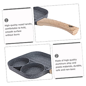 DOITOOL Poached Egg Pan Fried Egg Pan Pot Induction Cooker Aluminum Alloy Burger Pan Sandwich Making Pan Bacon Cooking Pan