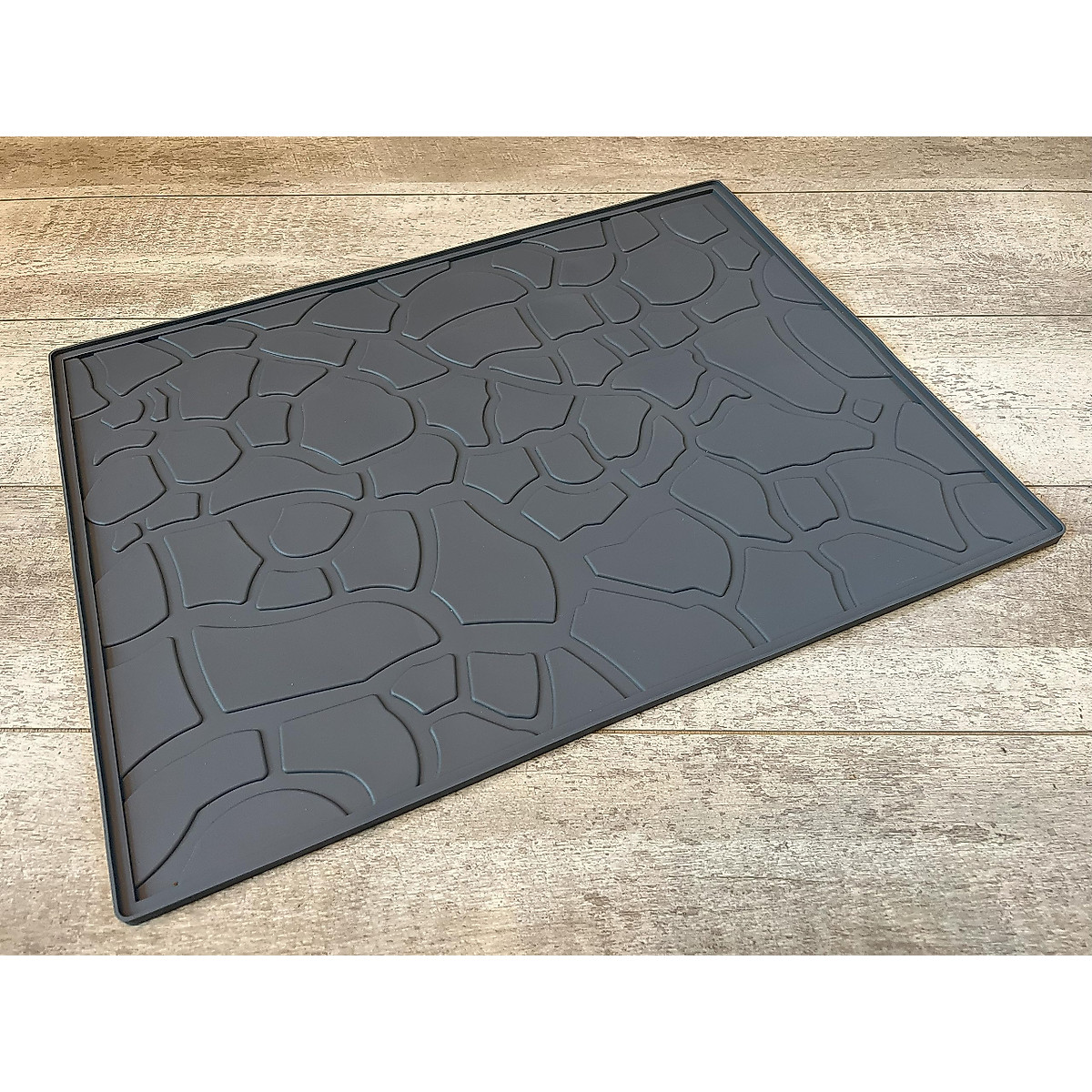 17" x 23" Kitchen Under Sink Waterproof Protection Mat for Cabinets, Drawers and Countertops; Anti-Slip Silicone