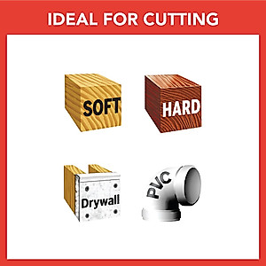 Dremel MM480 Wood Drywall Oscillating Multitool Blade, High Speed Steel Saw Blade Ideal For Wood Cutting Applications – Universal Quick-Fit Interface Fits Bosch, Makita, Milwaukee and Rockwell , Black