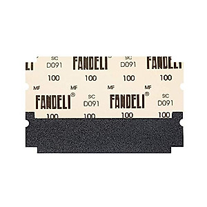 Fandeli | Multi-Purpose Sanding Paper | Grit 100 | 25 Sheets of 4 1/4'' x 11'' | Perfect for Sanding Drywall | Hand Sanding | Orbital Sanders
