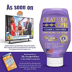 Leather CPR Cleaner & Conditioner 18oz - Best Leather Cleaner & Conditioner. Cleans, Conditions, Restores & Protects Leather Furniture, Handbags, Car Seats, Jackets, Boots, Shoes, Saddles, Tack & More