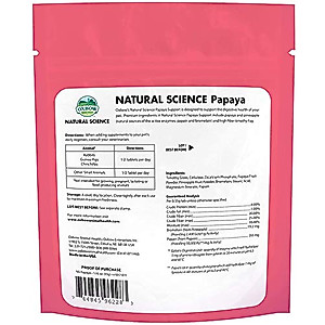 Oxbow 3 Pack of Natural Science Papaya Digestive Support Wafers for Small Pets, 1.16 Ounces Each, Made in The USA