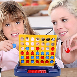 IAMGlobal 4 in a Row, Board Games, Four in a Row Game, Travel Size Line Up 4, Classic Family Toy for Kids and Family for Fun (9 Inch)