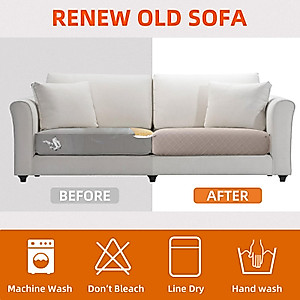 YISUN Waterproof Couch Cushion Covers, Stretch Individual Sofa Seat Cover for Cushion Couch, Replacement Cushion Slipcovers for Chair Loveseat Sofa Cushion Outdoor Patio Furniture Protector