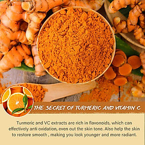 POP MODERN.C Turmeric Vitamin C Clay Mask Deep Cleansing Face Mask Skin Care Improve Blackheads Acne Dark Spots and Even out skin tone Facial Mask Control Oil and Refining Pores