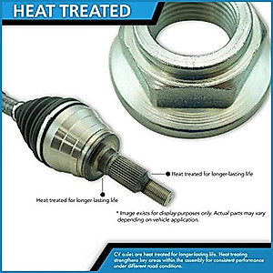 South Mud Bay Front Complete CV Axle Shaft Assembly LH Pair 2pc Compatible with CE LE 08 XRS CSA82608