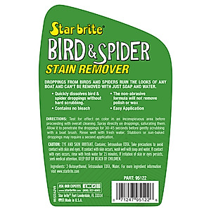 STAR BRITE Spider & Bird Stain Remover - 22 OZ (095122P) , White