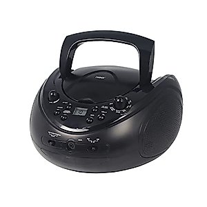 Naxa Electronics NPB-254 Portable CD Radio Player with Programmable Memory and AM/FM Radio, Black