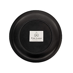 Tabletop Water Fountain-10.5 Cascading Water Over Metal Flowers and Leaves, Electric Pump, Soothing Indoor Waterfall for Home Decor by Pure Garden