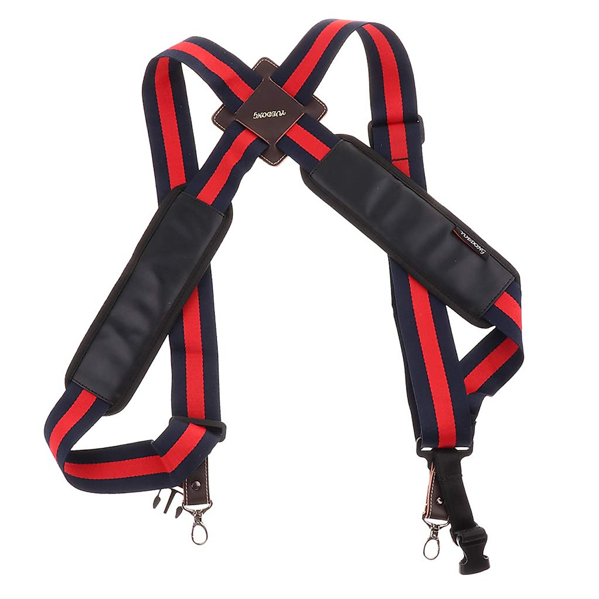 KLIZZA Replacement African Djembe Shoulder Strap Belt for Drummer Stage Performance - Red