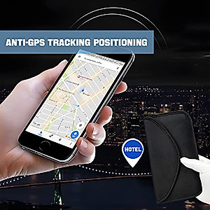 2 Pack Faraday Bags, Signal Blocking Pouch for Key Fob Cell Phone, RFID Anti-Tracking Anti-Hacking Privacy Protectors, Signal Shielding Wallet Cage, Universal Car Accessories