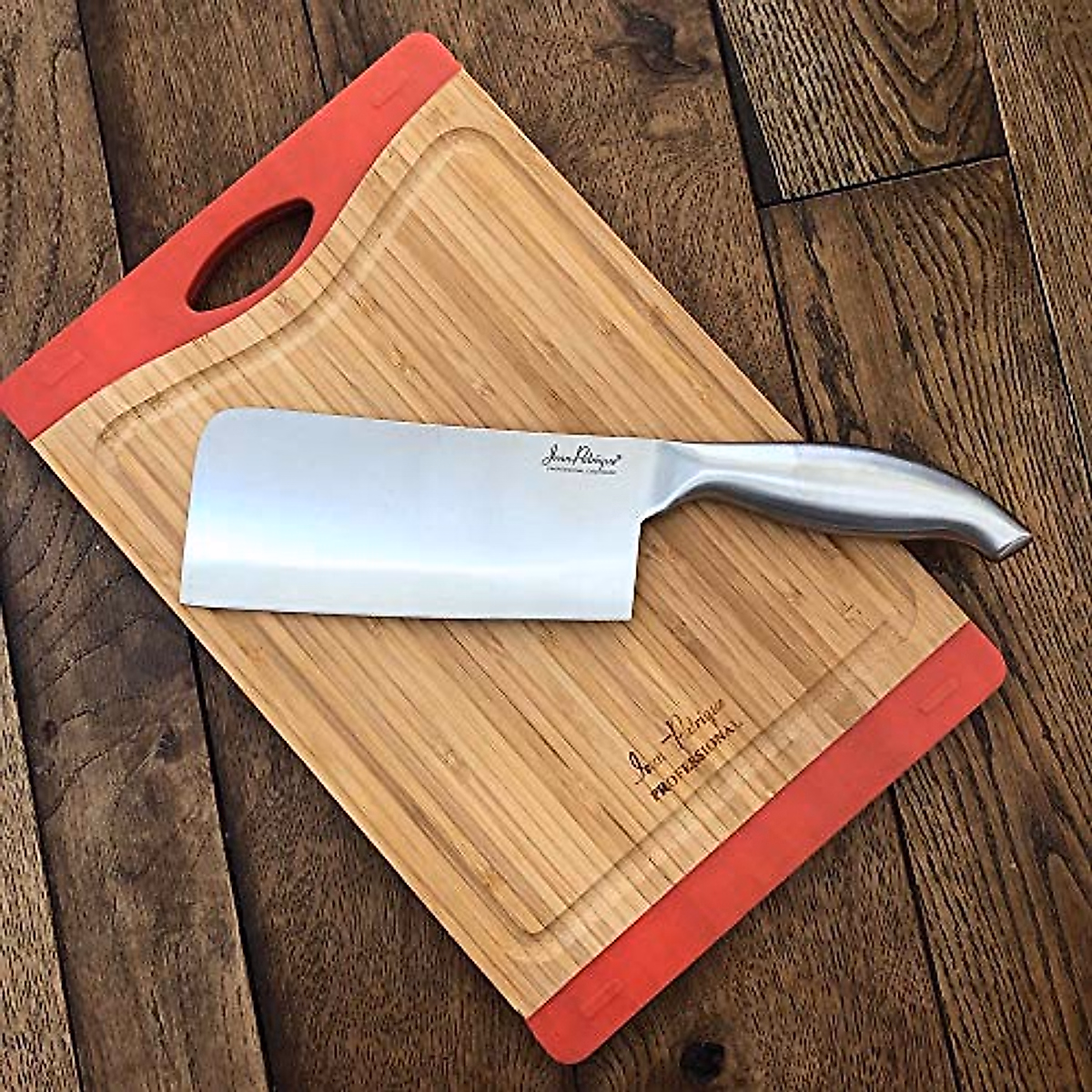 Jean-Patrique Cleaver Butcher Knife - Single Forged with Razor Sharp Edge Cleaver Knife - Kitchen Chopping Knife Meat Cleaver 6.7"/17cm