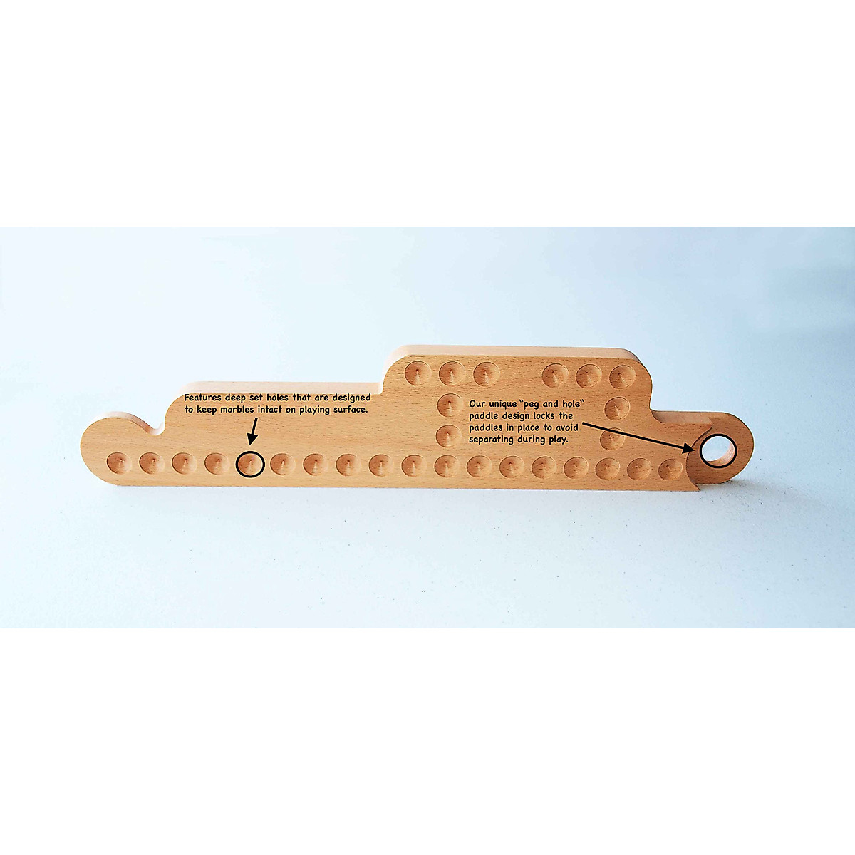 Udderly Awesome Jokers and Marbles Wooden Board Game | 2-8 Player Marble Board Game Setup | Also Known as Pegs and Jokers | A Holiday and Family Favorite Wooden Board Game