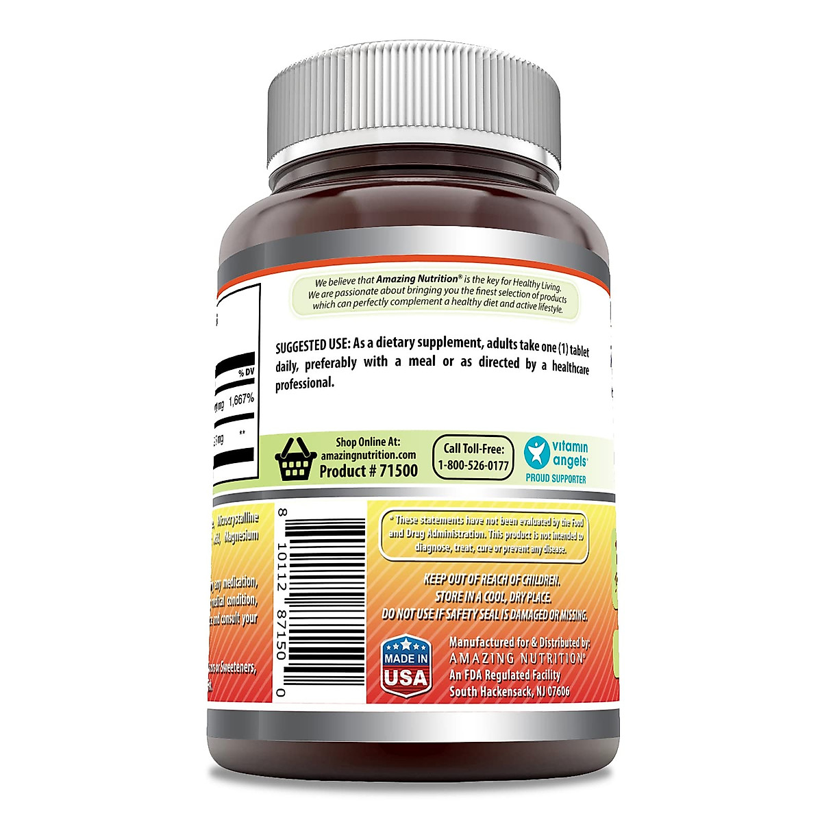 Amazing Formulas Vitamin C with Rose Hips Supplement | 1000 Mg | Tablets | Non-GMO | Gluten Free | Made in USA (500 Count)