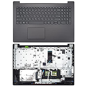 Replacement Upper Palmrest Keyboard with Touchpad for Lenovo ideaPad 320-15 320-15ABR 320-15IAP 320-15IKB 320S-15ISK 320S-15IKB 330-15IKB 330-15IGM 330-15AST 330-15ARR Series Laptop US Layout - Gray