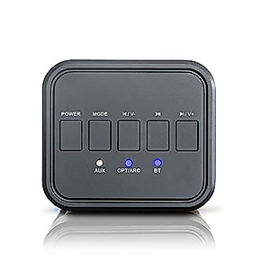 SAMSUNG UN43AU8000 43 Inch 4K Crystal UHD Smart LED TV Bundle with Deco Home 60W 2.0 Channel Soundbar, 37-70 inch TV Wall Mount Bracket Bundle and 6-Outlet Surge Adapter