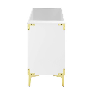 Swiss Madison Well Made Forever Voltaire 36" Single, Bathroom White with Gold Hardware Bath Vanity Cabinet