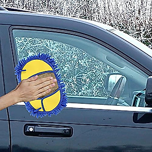 VICASKY Car Wash Mop Head Replacement Soft Microfiber Cleaning Mop Head Car Cleaning Brush Duster Not Hurt Paint Scratch Free Cleaning Tool for Washing Truck Car Wash Kit