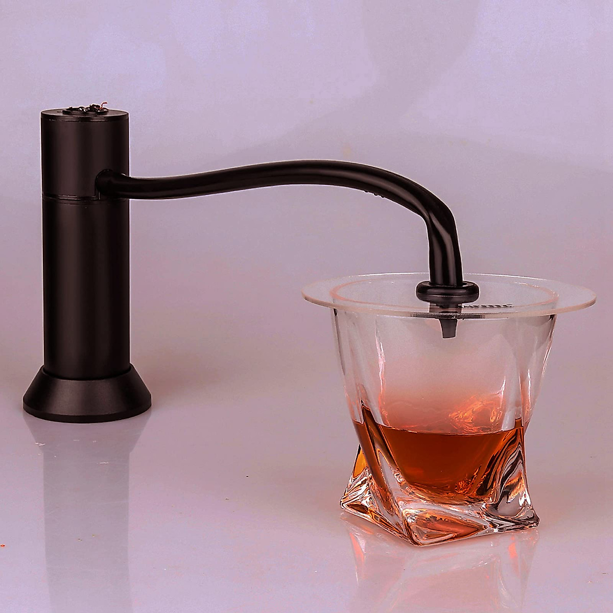 TMKEFFC Smoking Gun Cup Covers Pack of 2, Lids for Cocktail Drinks Handy Smoke Infuser Accessories, for Wine-Cups Goblet Glasses Tumblers Mugs Bowls Diameter Below 4.7"