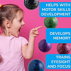 Entervending Large 45mm Bouncy Balls - 12 Pcs, Bowling Style, Rubber, Green