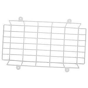BEBEMOKO Exit Light Commercial Emergency Light Wire Cages Corded Emergency Light Emergency Light Protection Cover Protectors Wall Mounted Emergency Light Wire Cover The Wire Sign Iron White