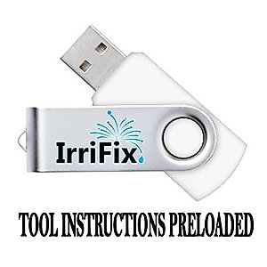 IrriFix Sprinkler Irrigation Adjustment Tool Set Rain Bird Spray Head Pull Up Tool, Hunter/Orbit Gear Drive Tool, ROTORTOOL, MP Rotator Tool, Hold Up Collar, USB Flash Drive w Instructions