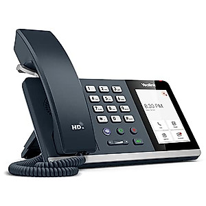 Yealink MP54-ZOOM Edition Smart Business Phone for Zoom, 4 inch (800 x 480) Capacitive Touch Screen, Dual-Port Gigabit Ethernet, Support PoE, Power Adapter Not Included