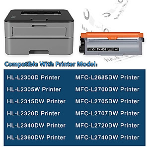TN630 Toner Cartridge Black (2-Pack)：Compatible TN-630 Toner Cartridge Replacement for Brother TN630 TN-630 Toner HL-L2300D L2305W L2320D L2380DW MFC-L2680W L2685DW L2707DW L2720DW L2540DW Printer