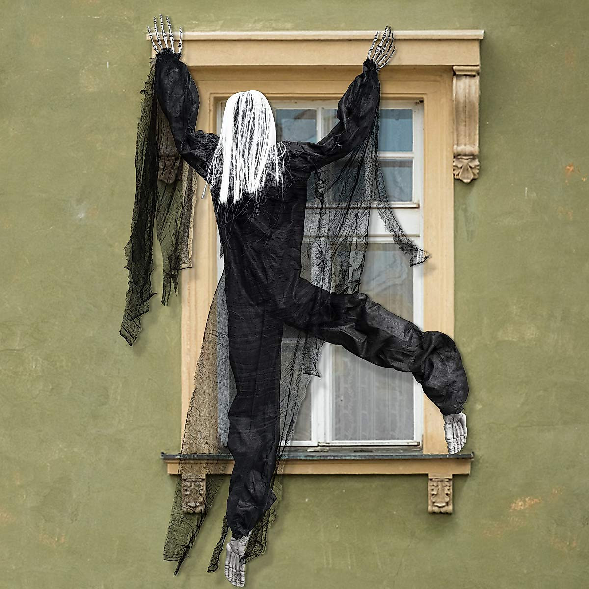Creepy 62" Climbing Zombie Decorations for Halloween