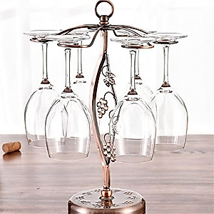 YFQHDD Glass Hanger Cup Display Baskets Wine Rack Holders Bar Storage Iron Stand Kitchen Organizer Home Decor
